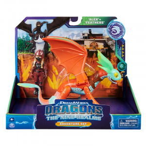6066720 DreamWorks Dragons The Nine Realms Alex and Feathers adv set ...