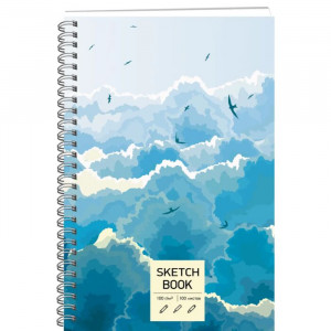 Album desen A5 100 foi spirala ТС51005059 SKETCHBOOK. В облаках