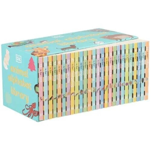 Childrens Kids Baby Animal Alphabet Library Collection 26 Books Set (A ...